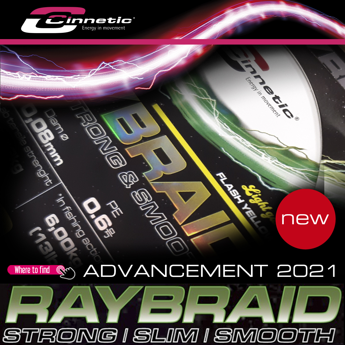 Cinnetic Newsletter - News Preview 2021: Raybraid - Cinnetic Fishing